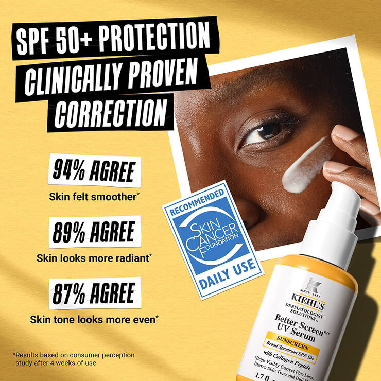 Up Your Sunscreen Game - SPF 50+ with Collagen Peptide - Kiehl's